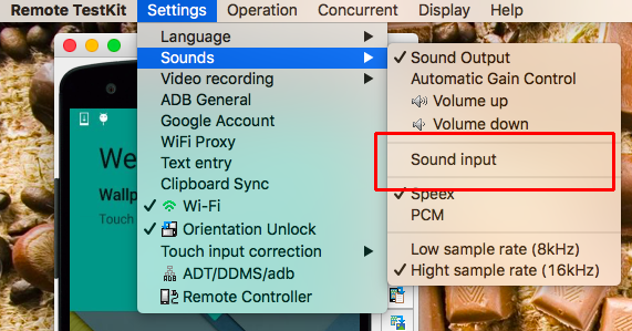 Audio input/output functions | Mobile app testing -Remote TestKit